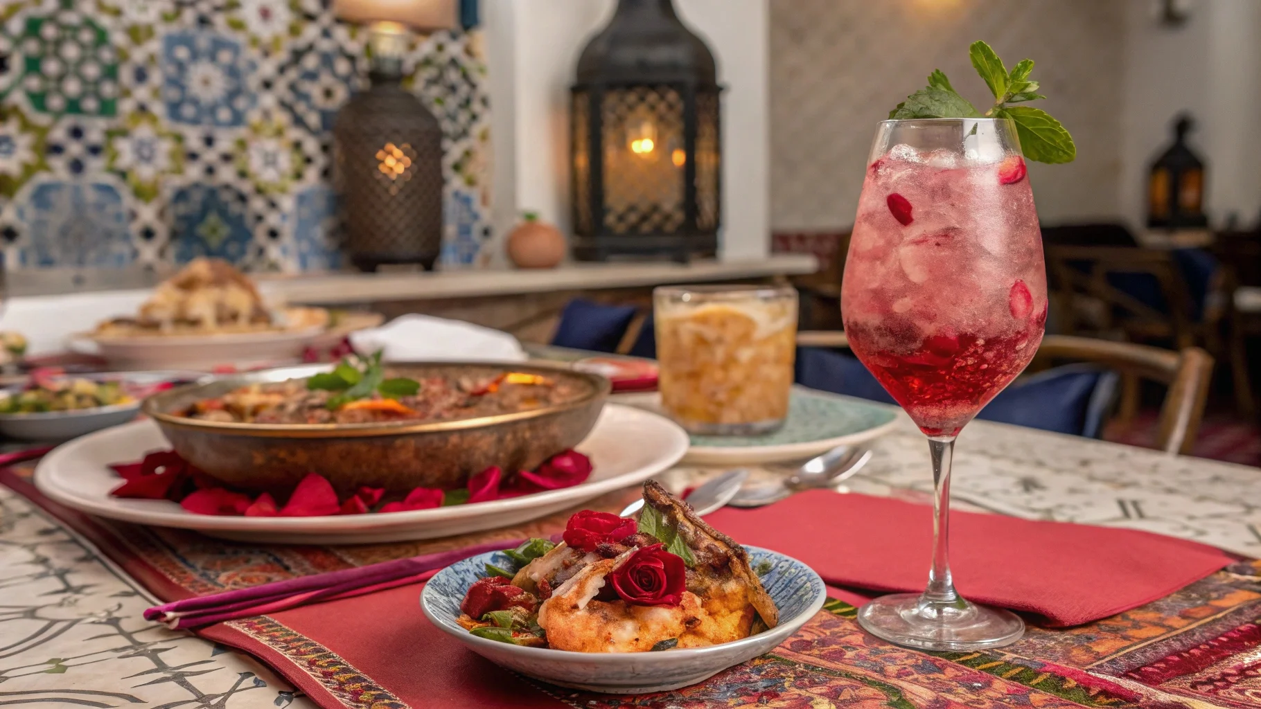 Moroccan Seafood Dinner Romantic Date Night 3-Course Menu