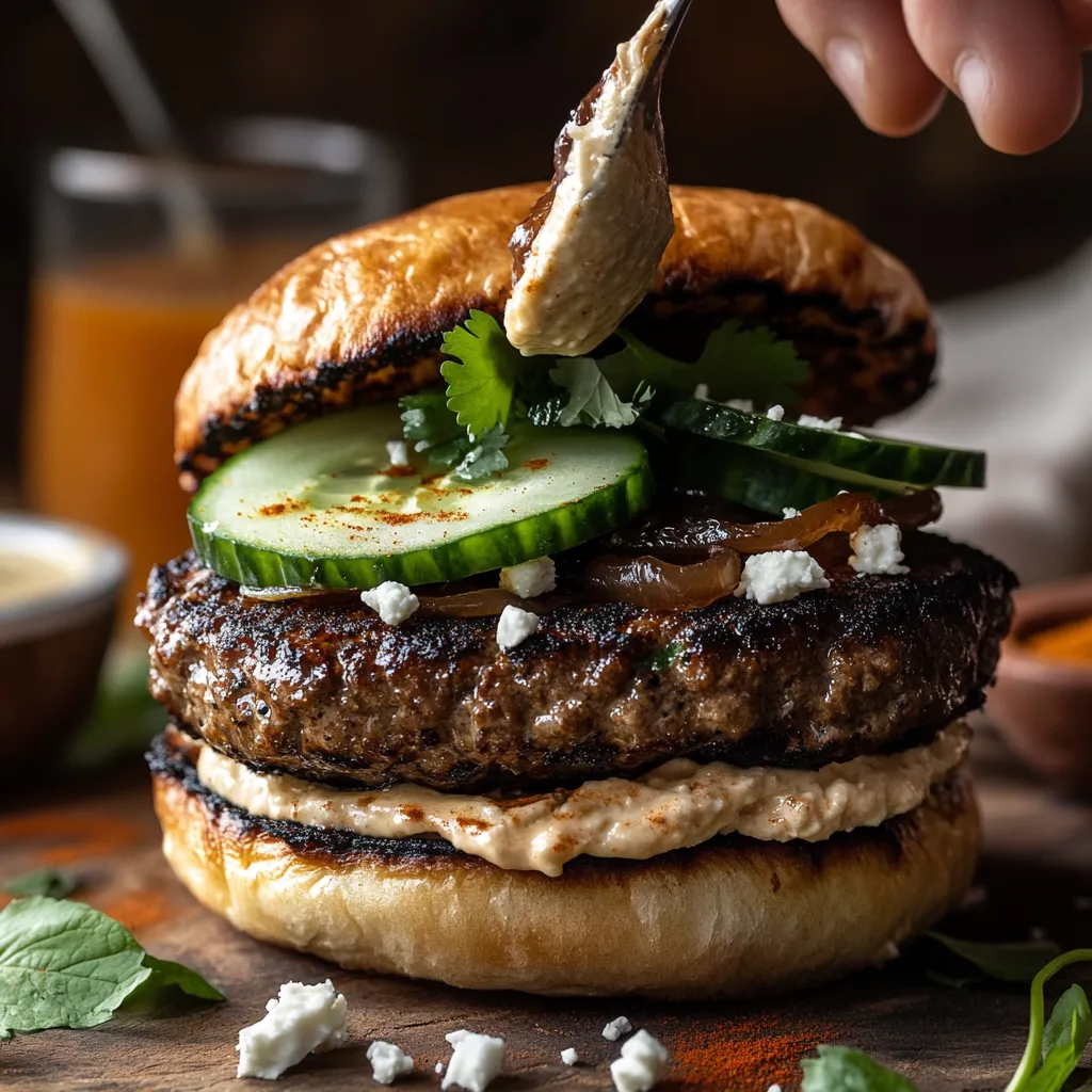 Best Spiced Moroccan Burger with Exotic Herbs & Spices